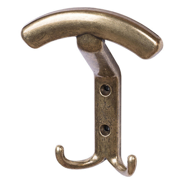 H10 крючок 3-х рожковый из цинкового сплава антик бронза - декоративный и прочный