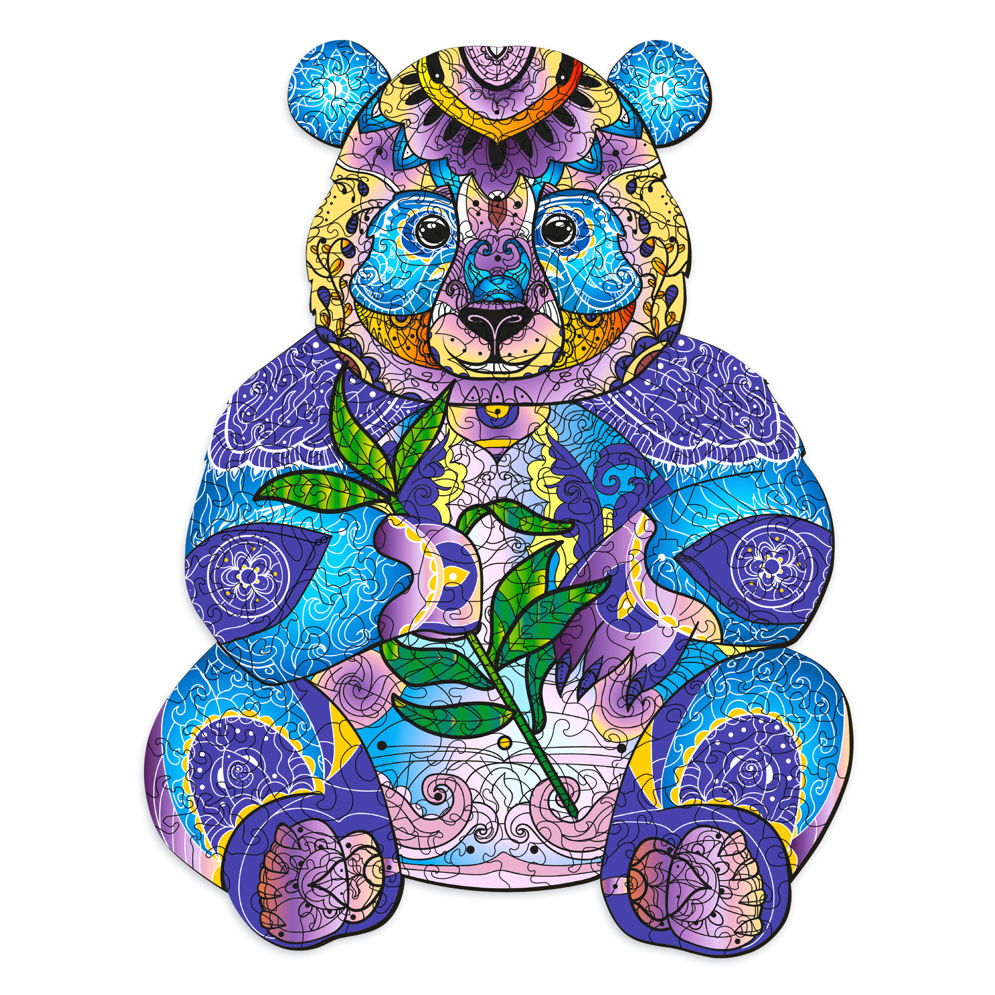 Деревянные фигурные пазлы для взрослых/Небесная панда/головоломка/подарочный набор/игра