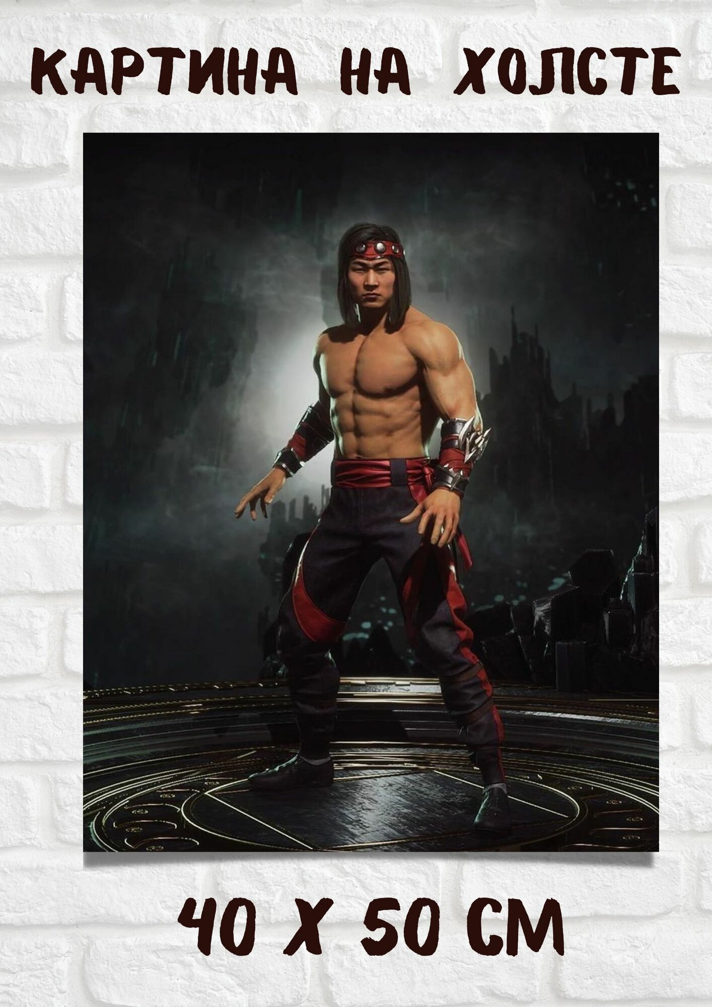 Картина по мотивам игры "Мортал Комбат" Лю Кан - Liu Kang