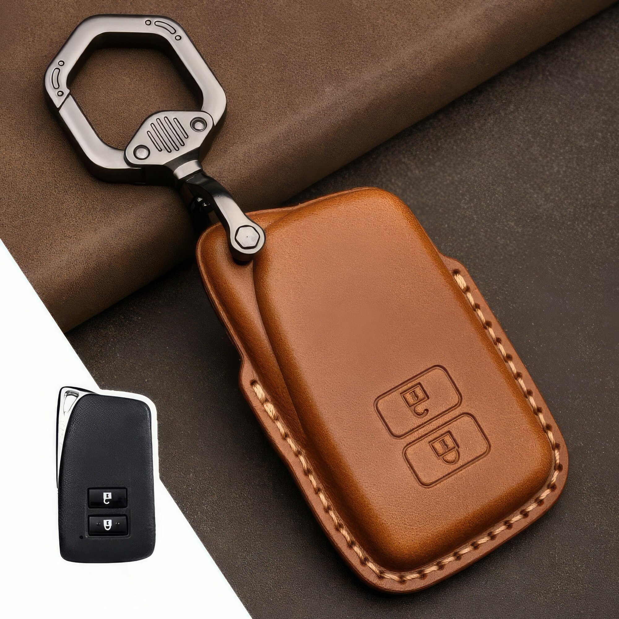 MEJICAR Кожаный чехол для ключа Lexus NX, RX, LX, GX, ES, UX, LS