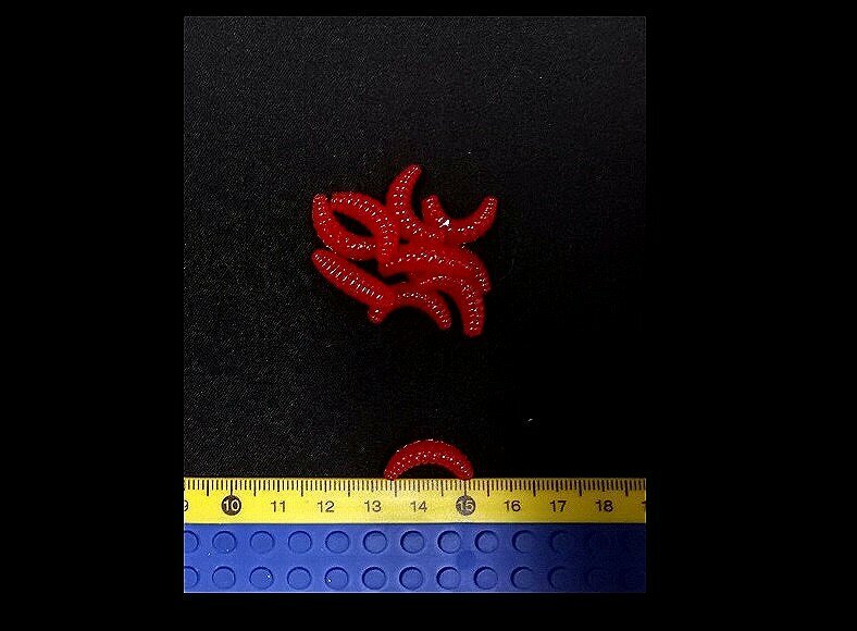 Силиконовая приманка Личинка Опарыша. Цвет 06 (20 шт в пачке)