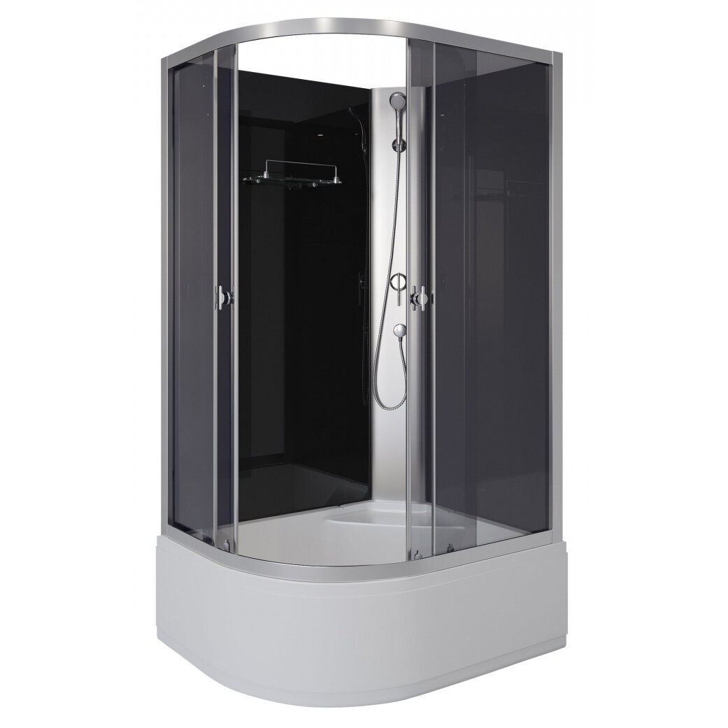 Душевая кабина Niagara Eco 80х100 E100/80/40R/TN/BK правая