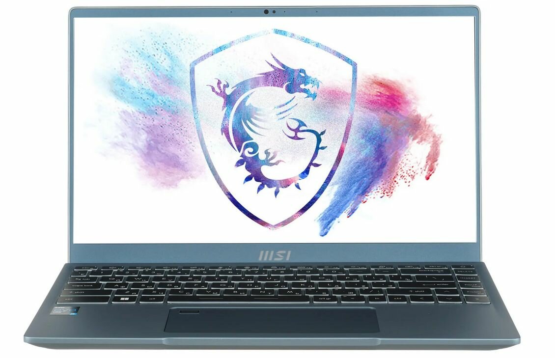 14" Ноутбук MSI Prestige 14 Evo A12M-263RU (9S7-14C613-263) голубой - 1920x1080, IPS, Intel Core i5-1240P, ядра: 12 x 1,7 ГГц, 16 ГБ, SSD 512 ГБ, Intel Iris Xe Graphics, Windows 11 Home