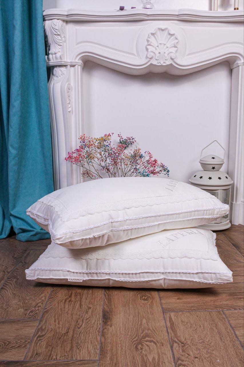 Подушка 50х70 la perla премиум для сна мягкая под шею голову и спину