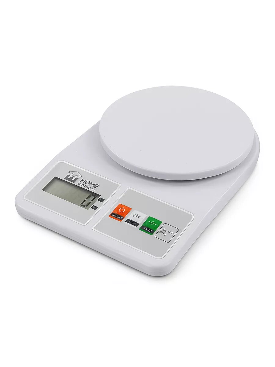 Кухонные весы Home Element HE-SC930, электронные, пластик, до 7 кг