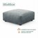 Пуф Космо 85х85 см, тёмно-серый вельвет