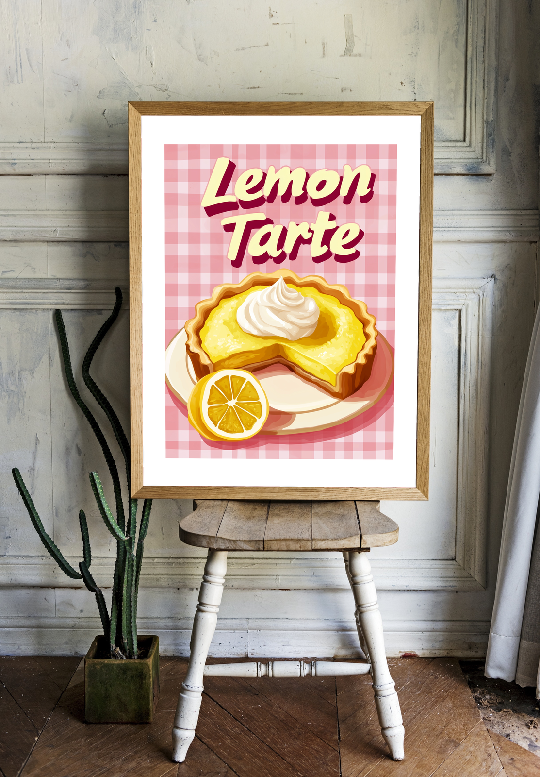 Постер "Лимонный тарт" 50x70 без рамы