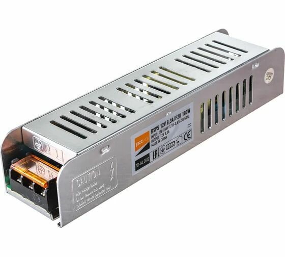 Блок питания для светодиодной ленты Jazzway 100Вт 8.3А 12В IP20 BSPS 5024342