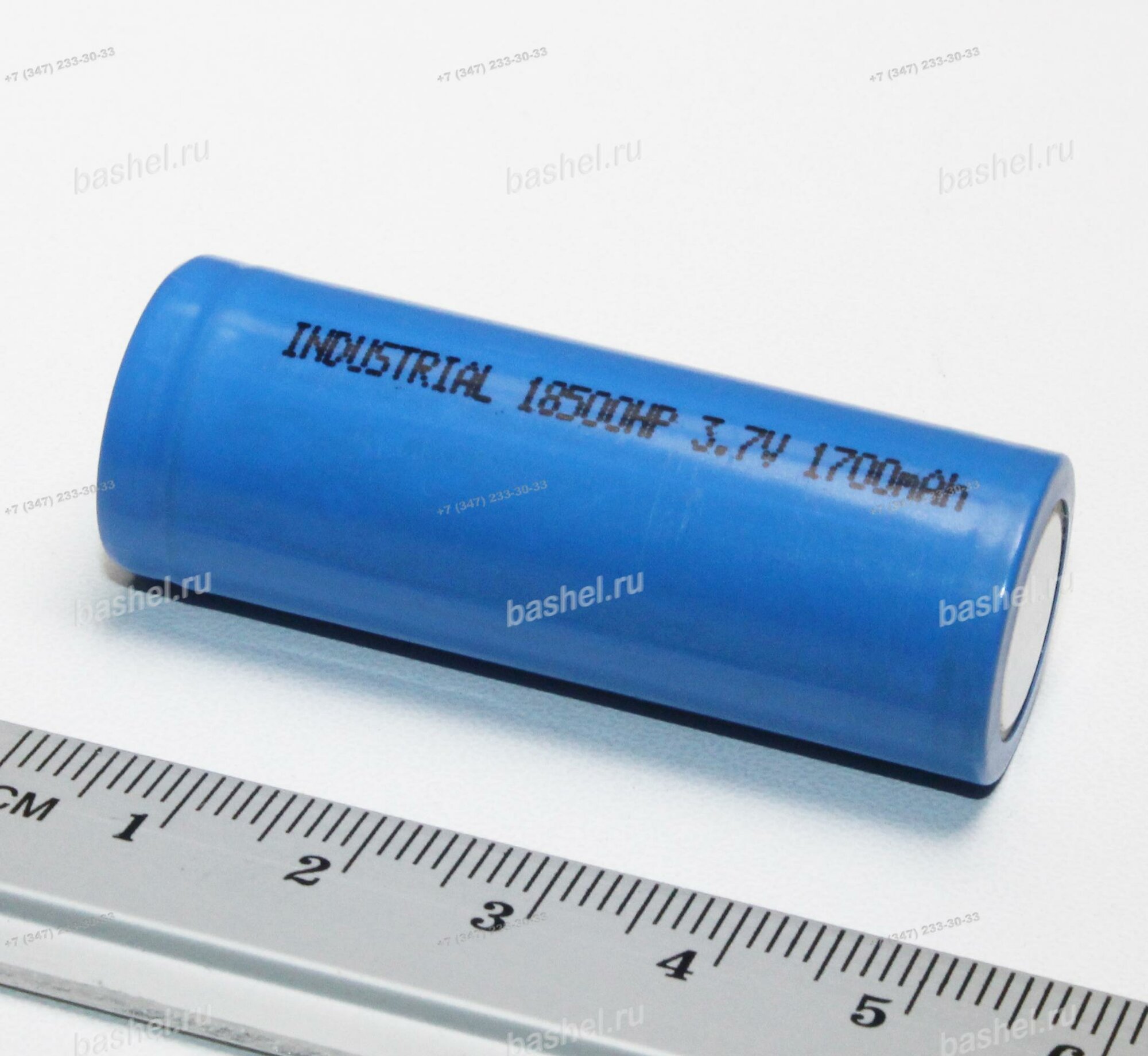 Аккумулятор INDUSTRIAL ICR 18500 3,7V, 1700mAh, Li-ion