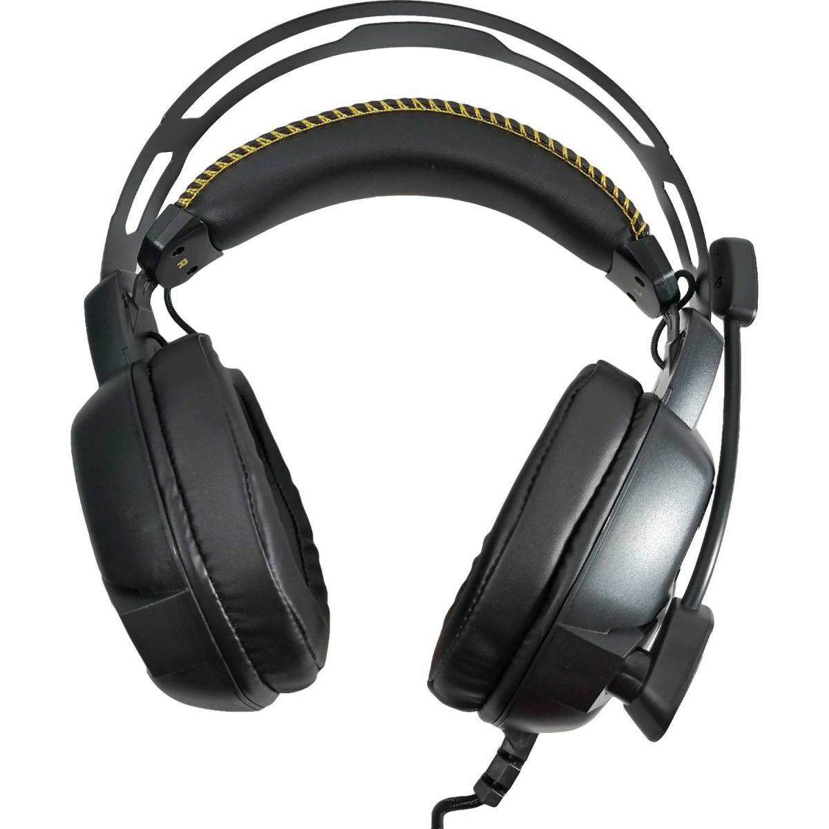 Игровая гарнитура SmartBuy RUSH AMBITION, RGB мет 50мм динам, черн/желт (SBHG-6300)