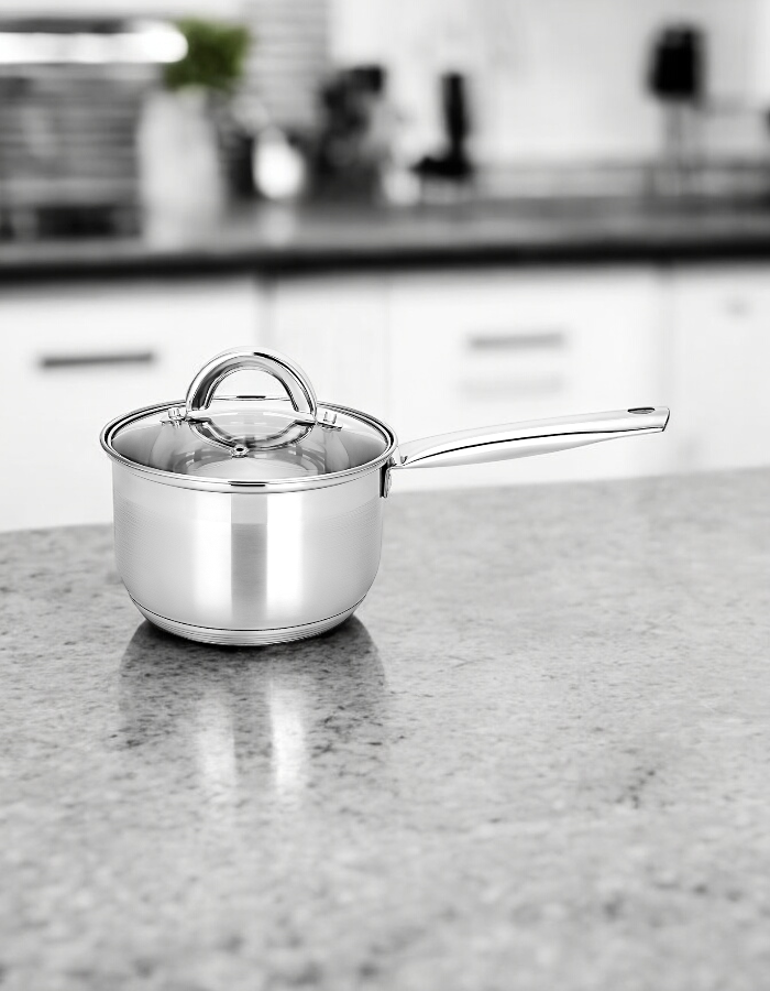 Ковш кухонный Appetite Rondy с крышкой, нержавеющая сталь, 2,1 л