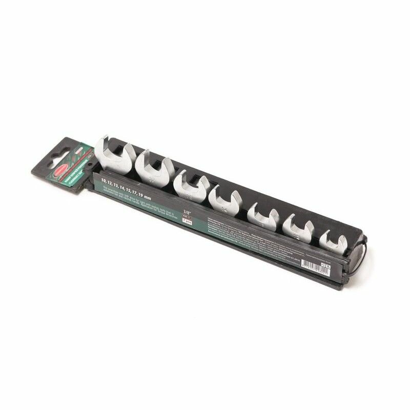Набор ключей рожковых съемных с шарниром 3/8", 7пр. ROCKFORCE