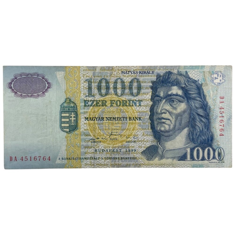 Венгрия 1000 форинтов 1999 г. (Серия DA)