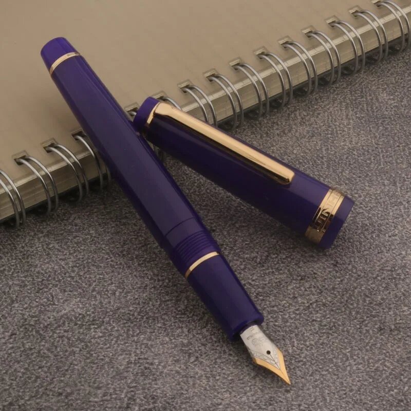 Перьевая ручка Jinhao 82 флуоресцентная золотая EF F M Фиолетовый, М, purple