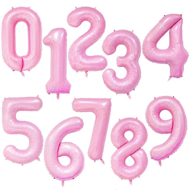 Фольгированные воздушные шары CHLEZI 40 дюймов Розовый, Pink, 9