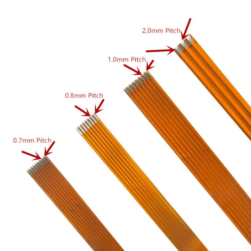 FFC кабель PCB соединитель провода 0,7 мм шаг 3/4/5/6/7/8/9/10/12/16/18/20/22/24/30/36/40pin 12 с, Length 150mm