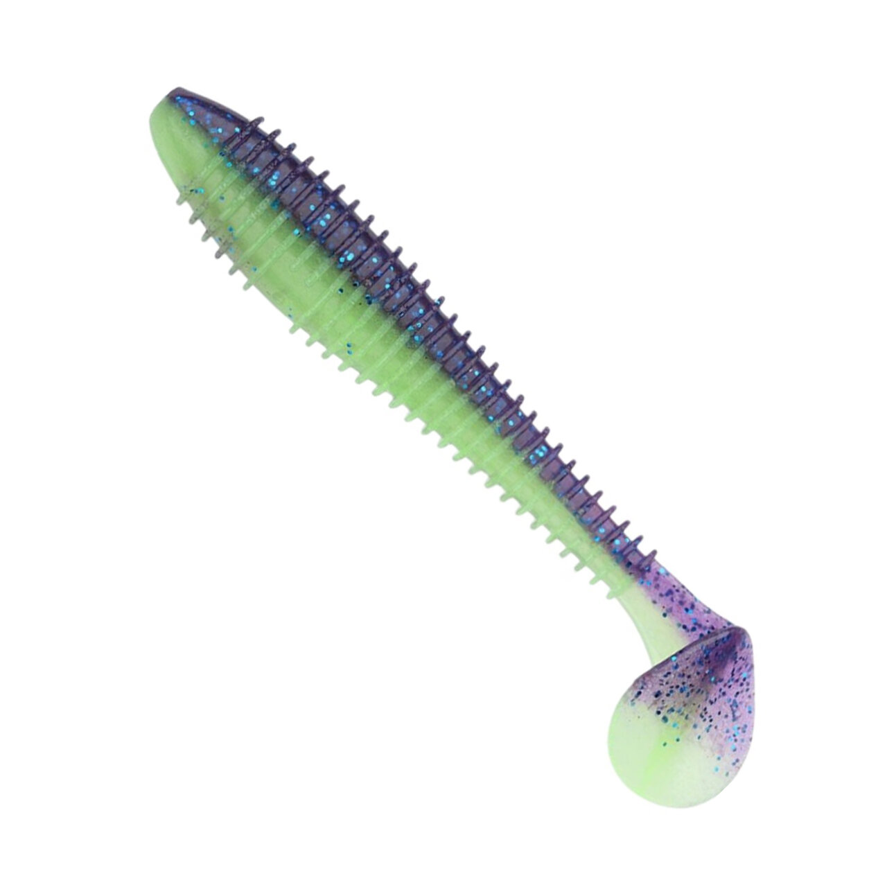 Приманка силиконовая Keitech Swing Impact FAT 3.3", 5,6г, цвет PAL#06 Violet Lime Belly