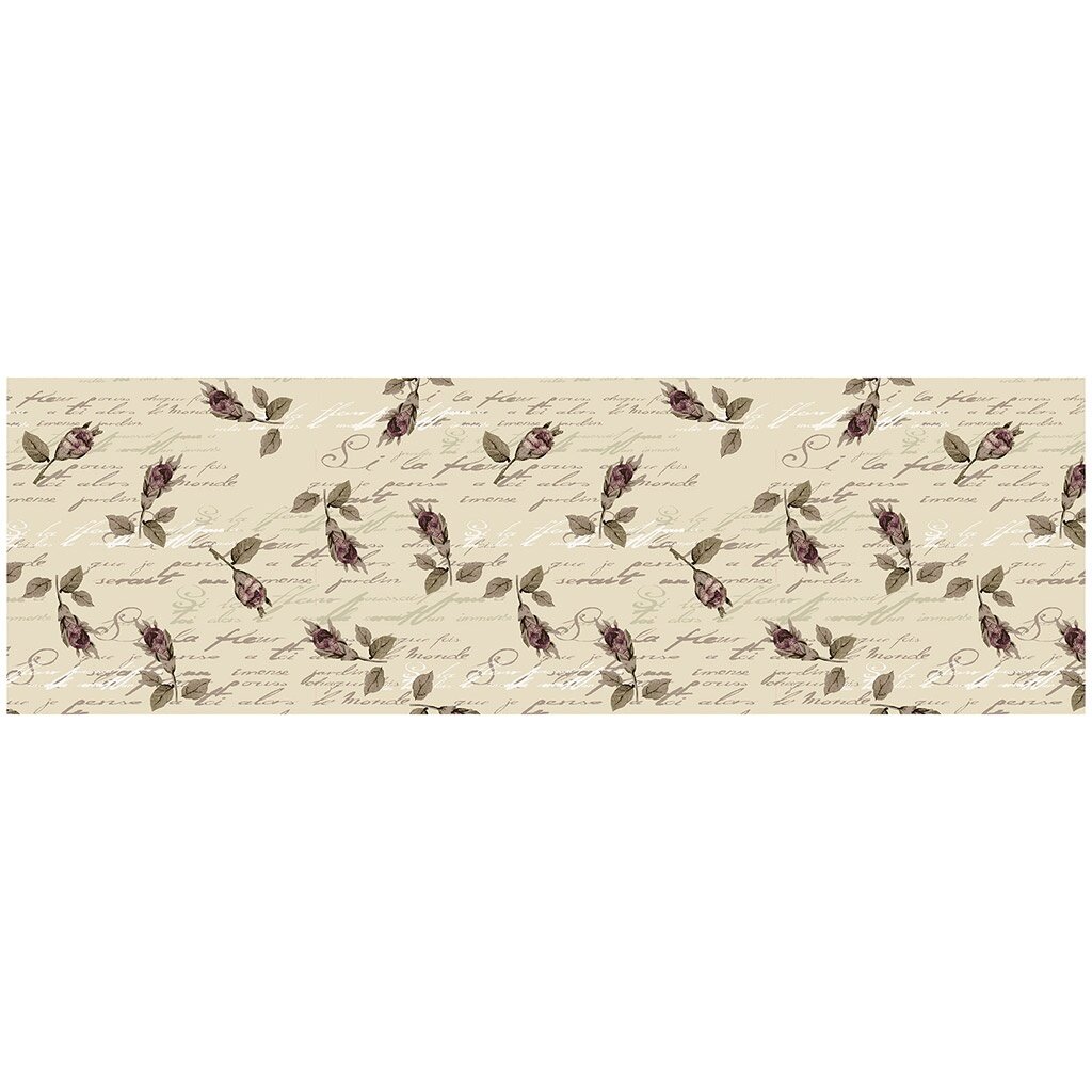 Скатерть-дорожка Домашняя мода "Шебби шик" 50х145 см, рогожка 171 г/м2, хлопок 100% (Д-50/145)