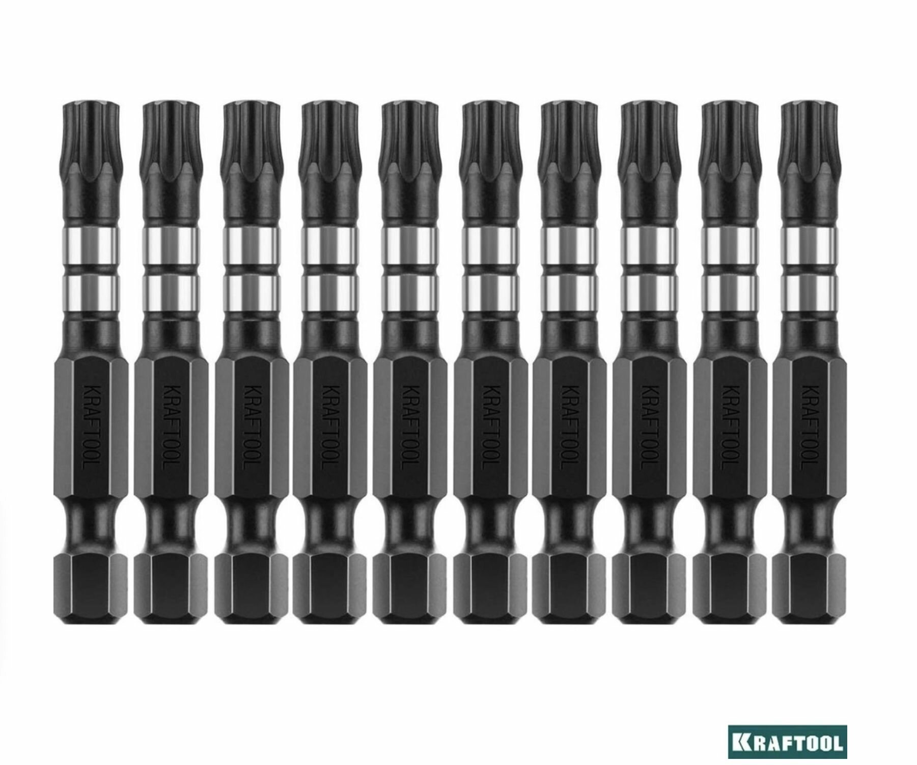 Биты Impact Pro (TX30; 50 мм; 10 шт.) KRAFTOOL 26195-30-50-S10