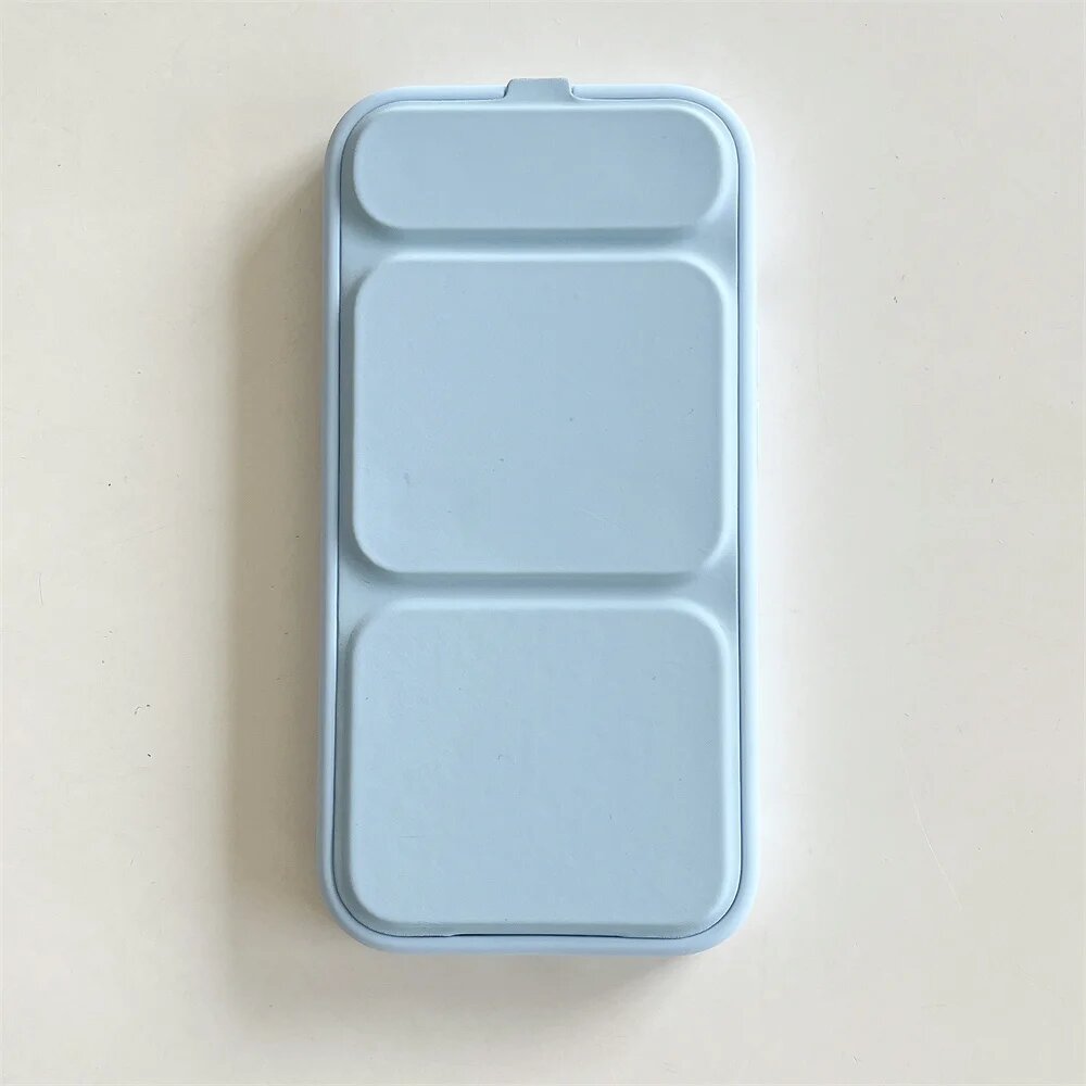 Откидной складной матовый чехол для телефона с магнитной Голубой, Mint Blue, For iPhone 12Pro Max