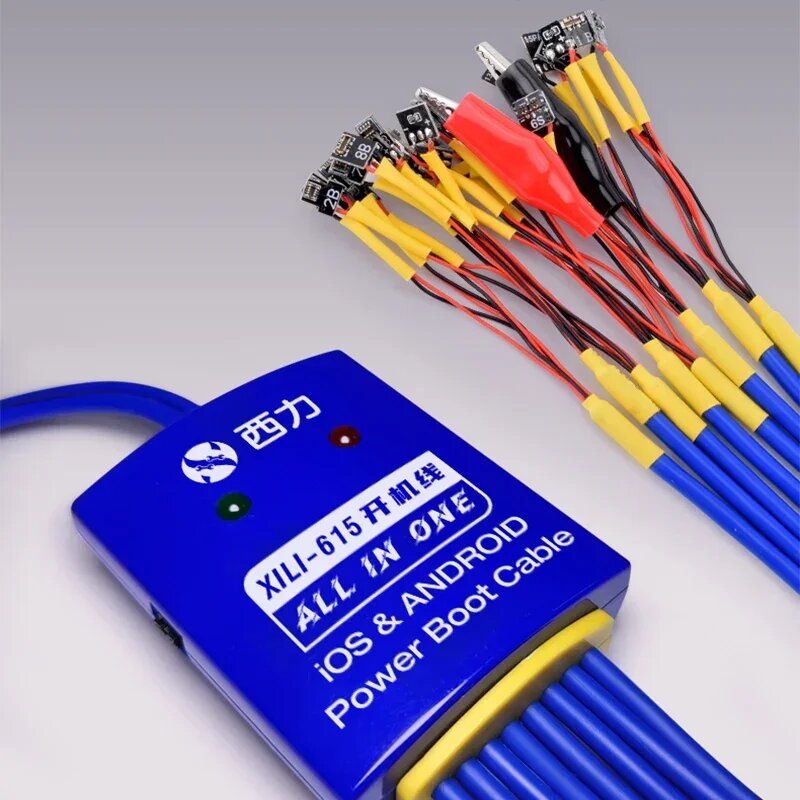 Кабель питания XILI 615 для IOS и Android для IPhone 6-15 Pro Max Android, 23 шт, разъем для аккумулятора, кабель для ремонта телефона, инструменты для запуска