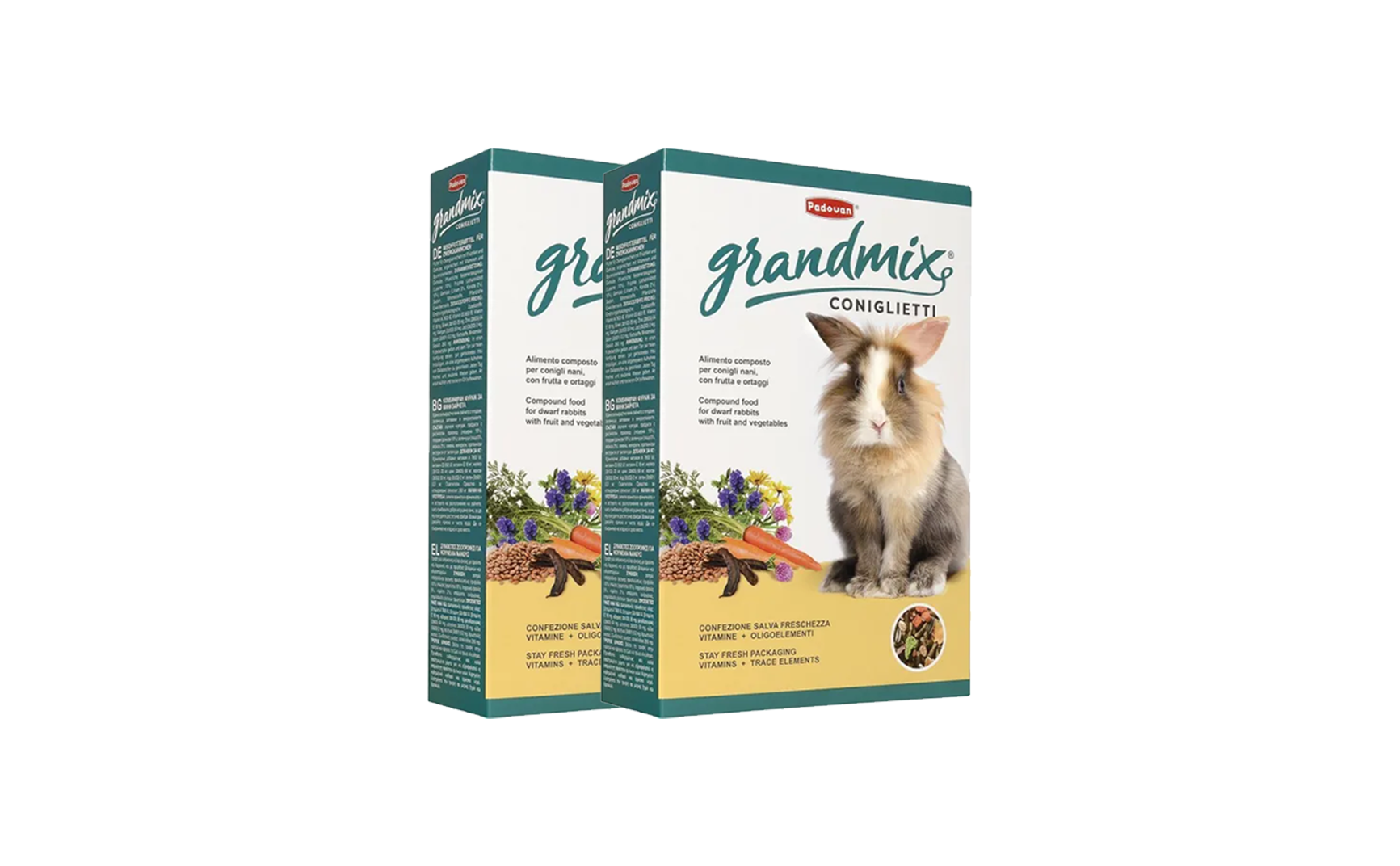 Padovan Grandmix Coniglietti корм комплексный для кроликов 850 г x 2 шт.