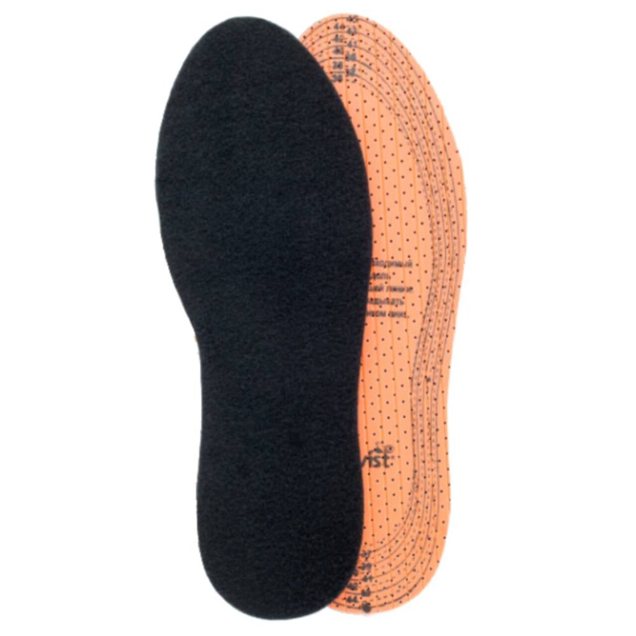 Olvist Polar стельки флис латекс черныекомфорт, тепло и поддержка стоп в обуви
