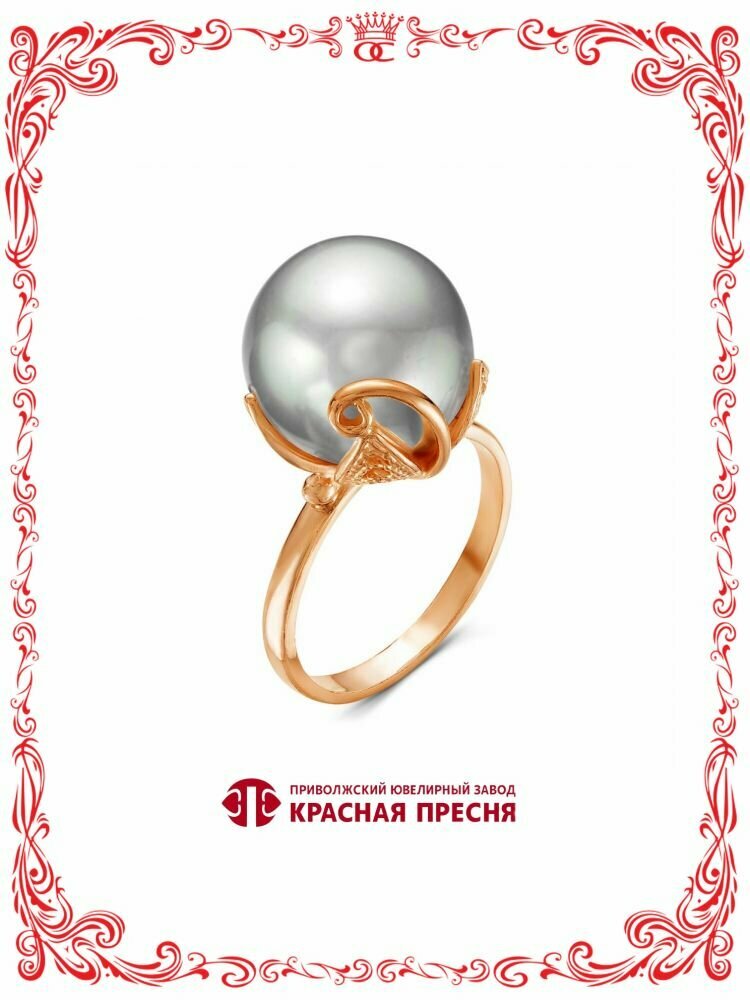 Кольцо, жемчуг имитация