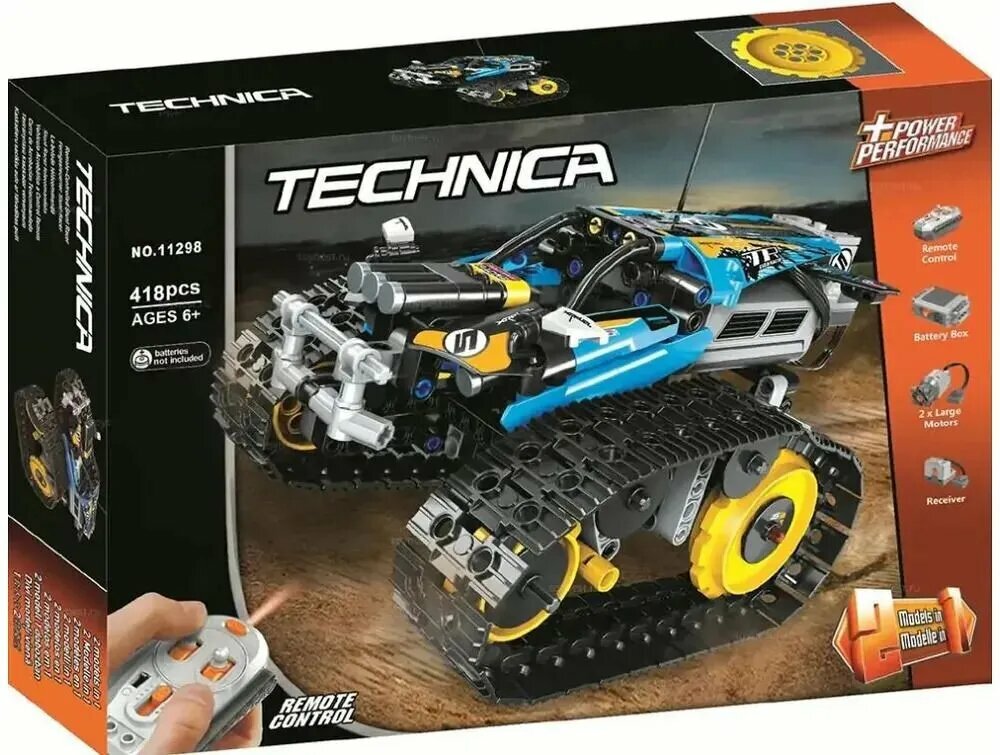 Конструктор Technic Техник "Скоростной вездеход" с дистанционным управлением 11298 для детей и взрослых, мальчика, девочки 418 деталей
