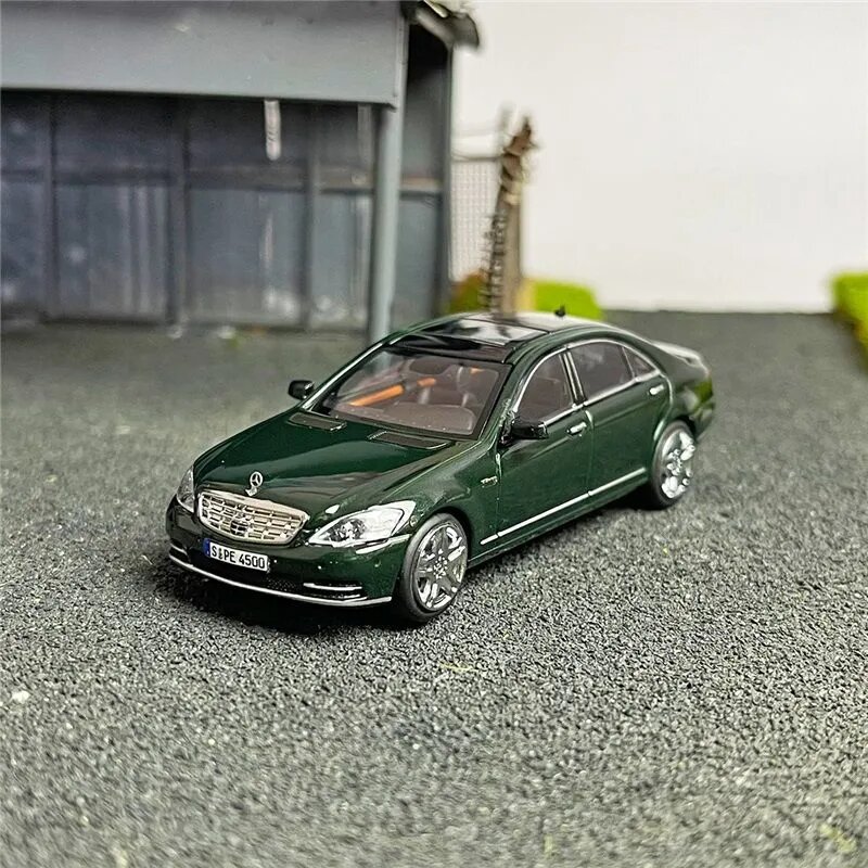 MH 1:64 Mercedes-Benz S-Class S600L W221 Легковая модель автомобиля