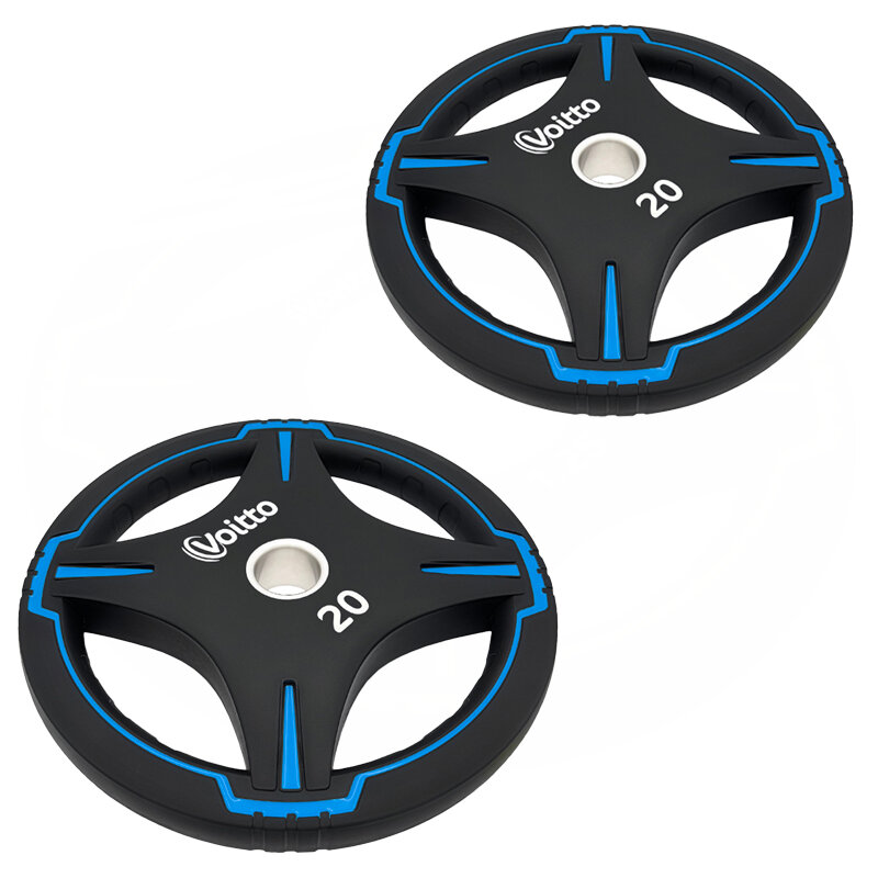 Набор дисков TPU с 4-мя хватами Voitto V-303 20 кг (2 шт) - d51