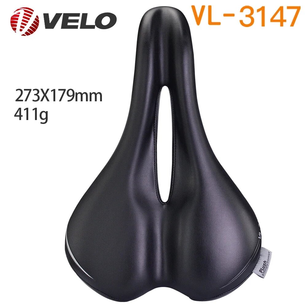 VELO Седло VL-3147, черный, 273x179mm