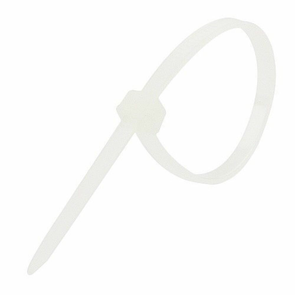 Rexant Стяжки, крепежные материалы, маркеры 07 - 0200 - 5 Стяжка кабельная нейлоновая 200x4,8мм, белая 100 шт уп