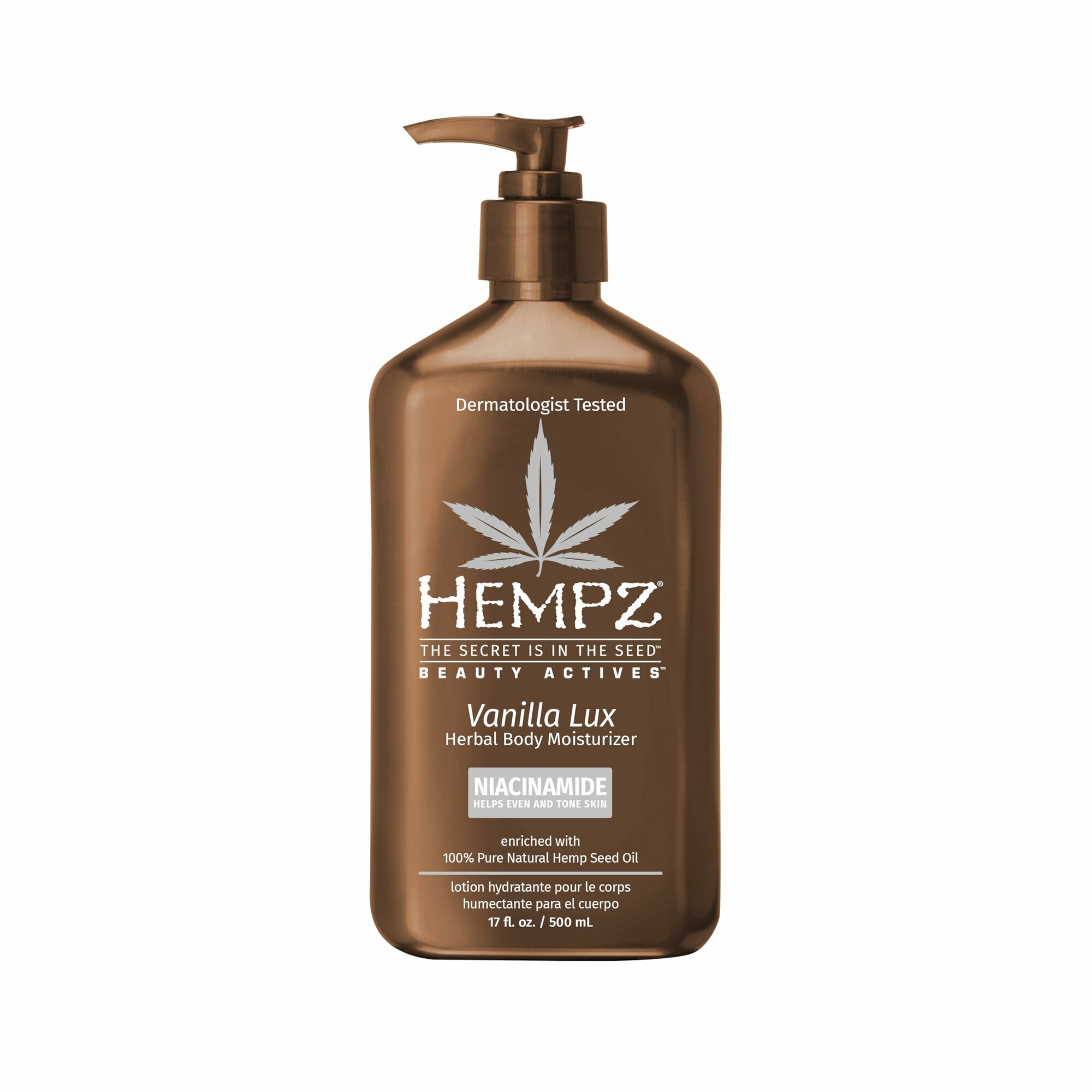 HEMPZ Vanilla Lux Ваниль и карамель, с ниацинамидами (500 мл)