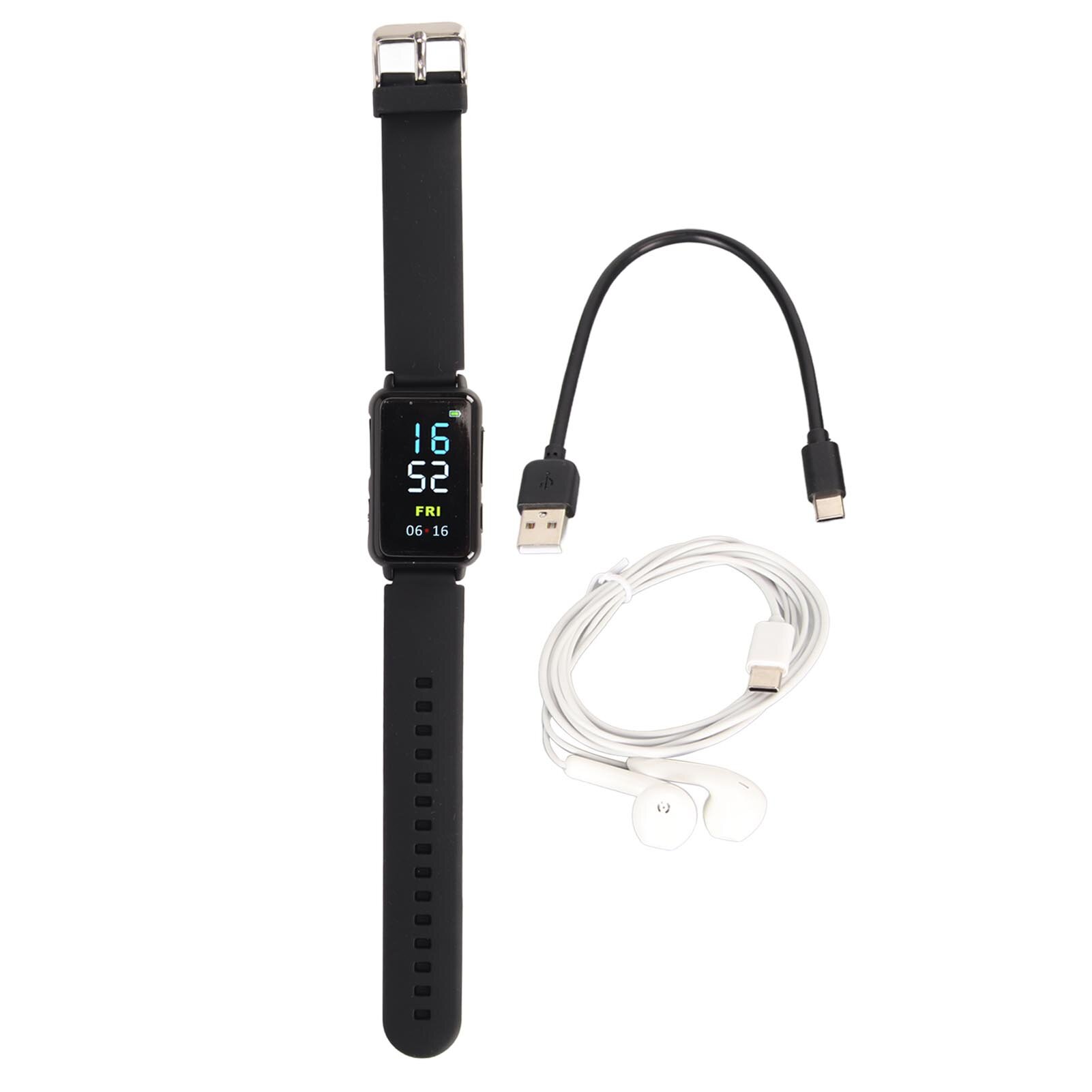 Умные часы с диктофоном, шумоподавлением, голосовой активацией и записью в MP3 для совещаний