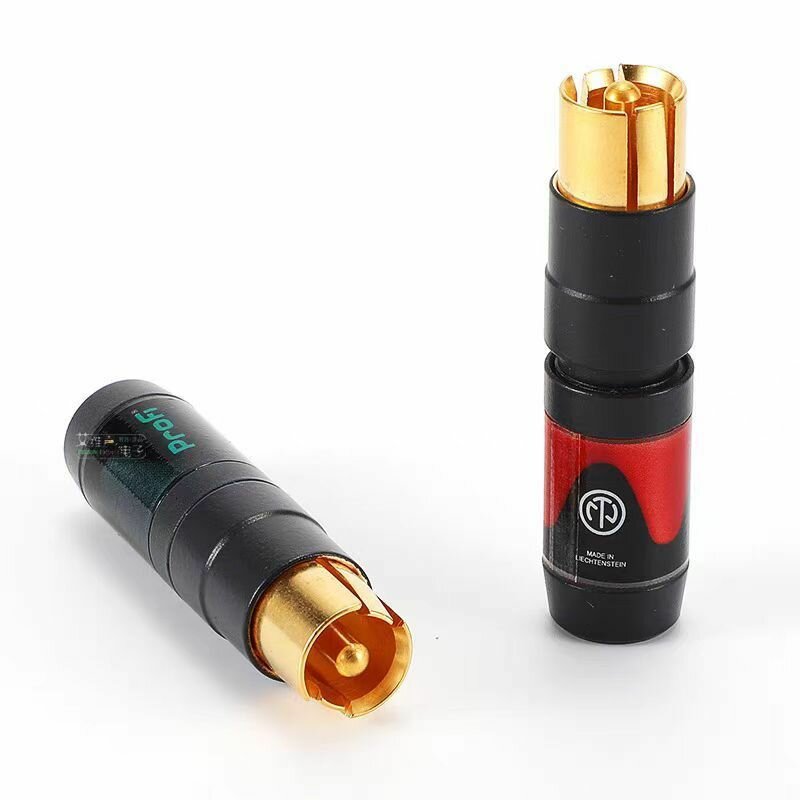Neutrik NF2C-B/2 Кабельный разъем RCA male, пара