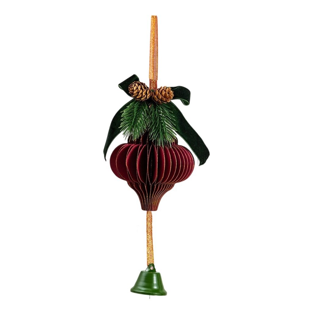 Разноцветные Сотовые Рождественские Колокольчики Очаровывают Сезонными Подвесными Звуковыми Декорами