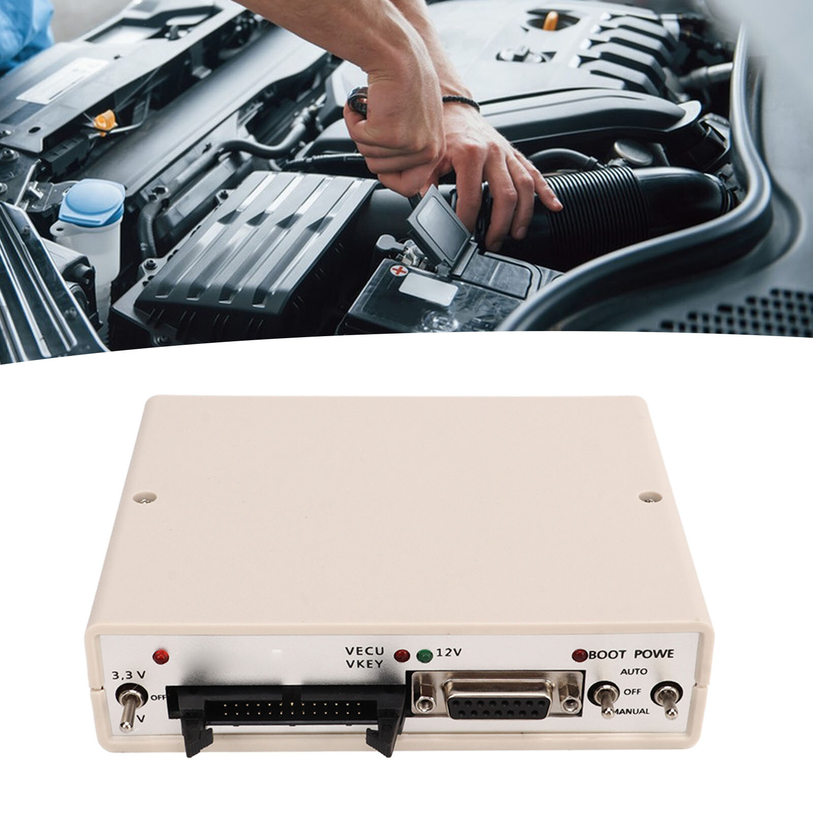 Блок управления ЭБУ с полными адаптерами, 3 переключателя, программатор ЭБУ J2534, блок питания для ЭБУ Openport