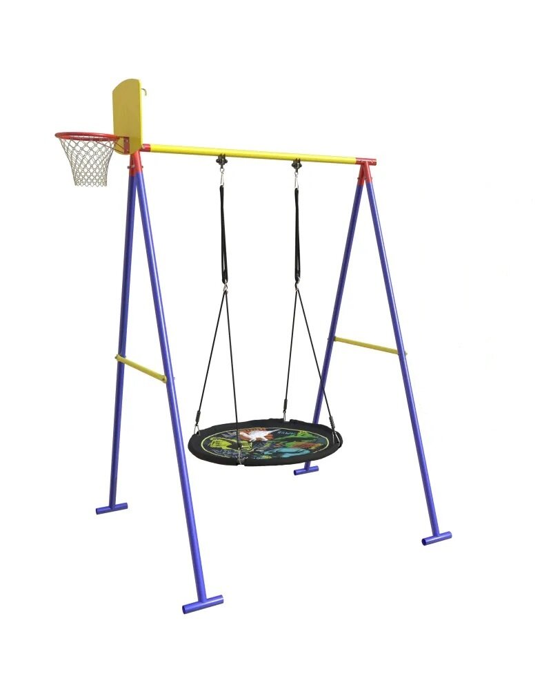 Детские универсальные качели с баскетбольным кольцом