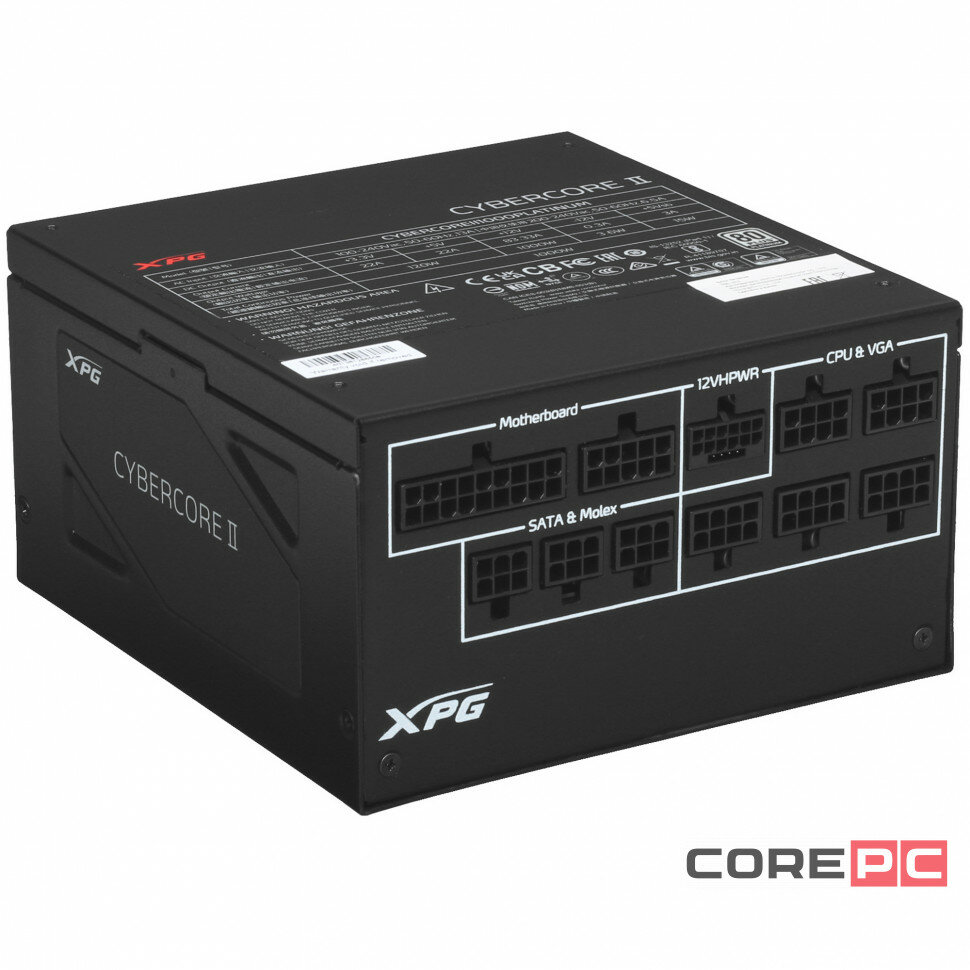 Блок питания ADATA XPG 1000W CYBERCORE II (CYBERCOREII1000P-BKCEU) 16 Pin (PCIe 5.0 Connector Cable Details)