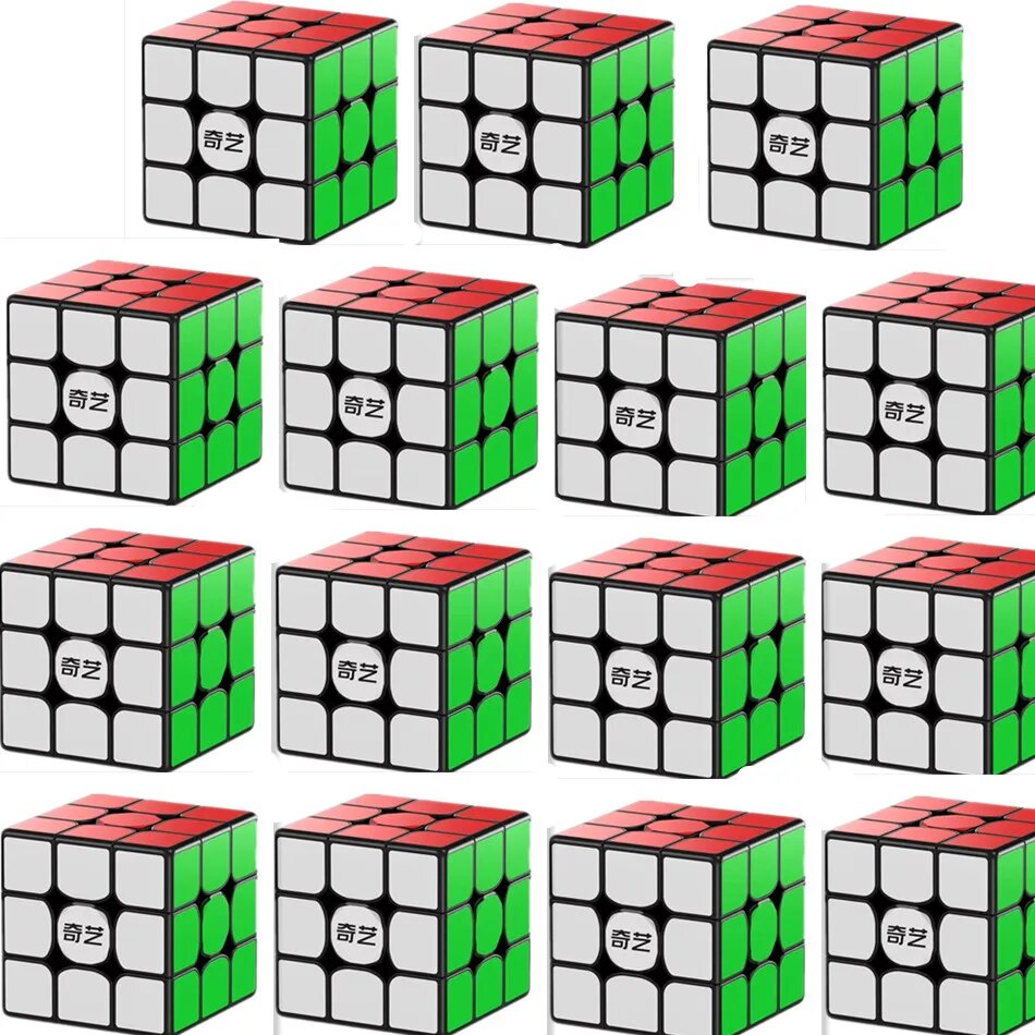 Qiyi Qimeng V3 Magic Cube 3x3x3, Черный, 15 шт.