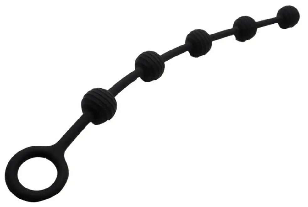 Силиконовая анальная цепочка