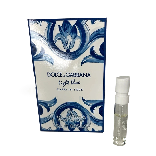 Женские духи Dolce & Gabbana Light Blue Capri In Love 1.5 мл миниатюра - Лайт Блю Капри Ин Лав