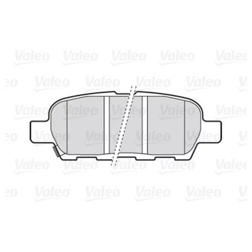 Колодки тормозные задние KOLEOS VALEO 301009