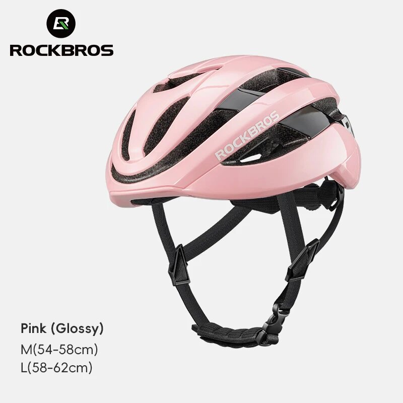 ROCKBROS Велосипедный шлем для взрослых из ПК+EPS Розовый, M(54-58cm), LK-12-4