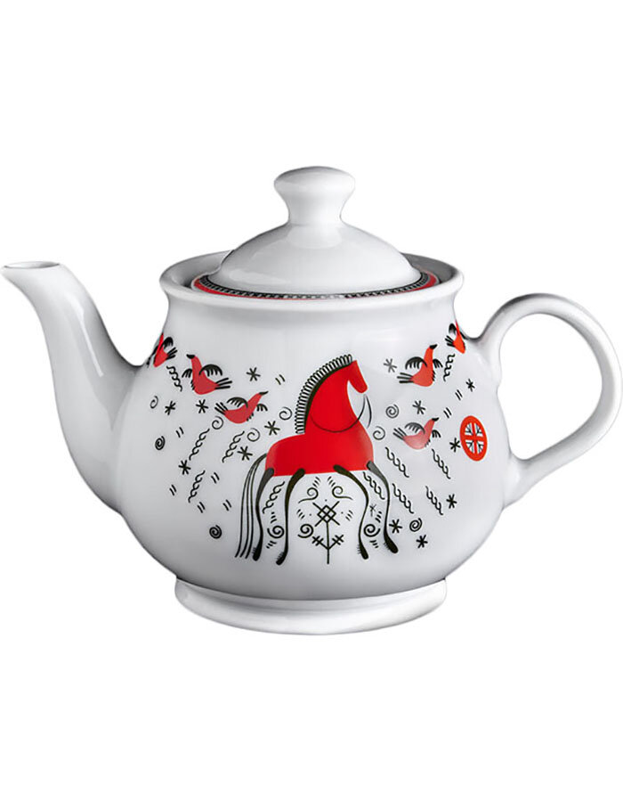 Чайник заварочный Башкирскии фарфор Мезень, фарфоровый, 400 мл