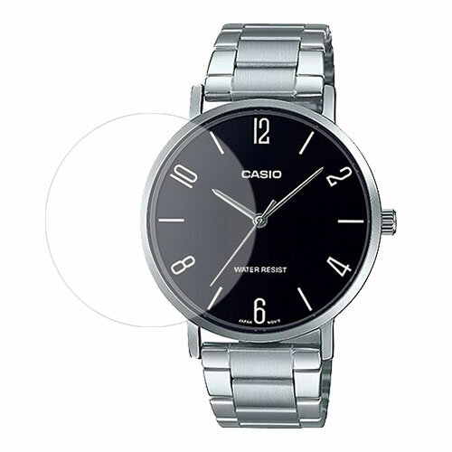 Скрин Мобайл защитный экран для часов Casio MTP-VT01D-1B2 из гидрогелевая плёнка прозрачная