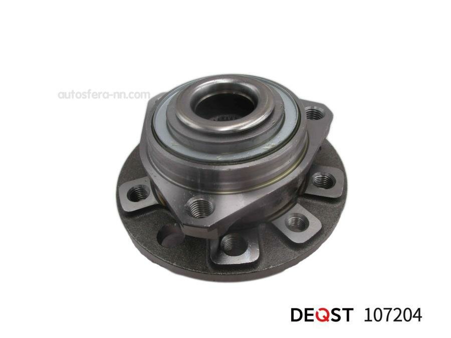 DEQST 107204 Ступица передняя с подшипником OPEL ASTRA G ZAFIRA A (98-05) (ABS-) (5 болтов)