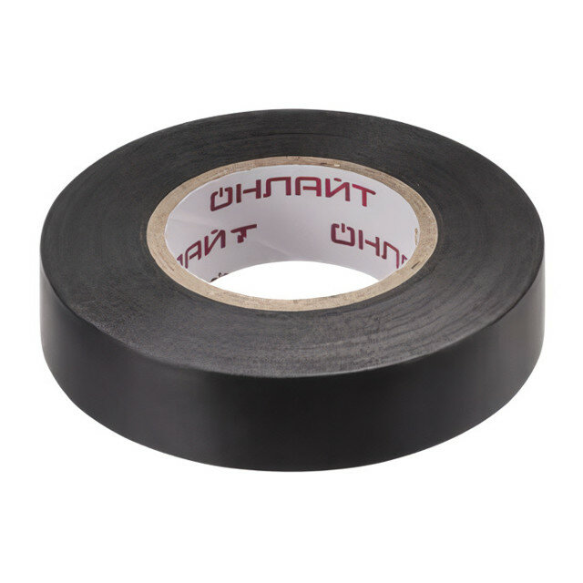 Изолента онлайт 0,13х15мм черный 20м