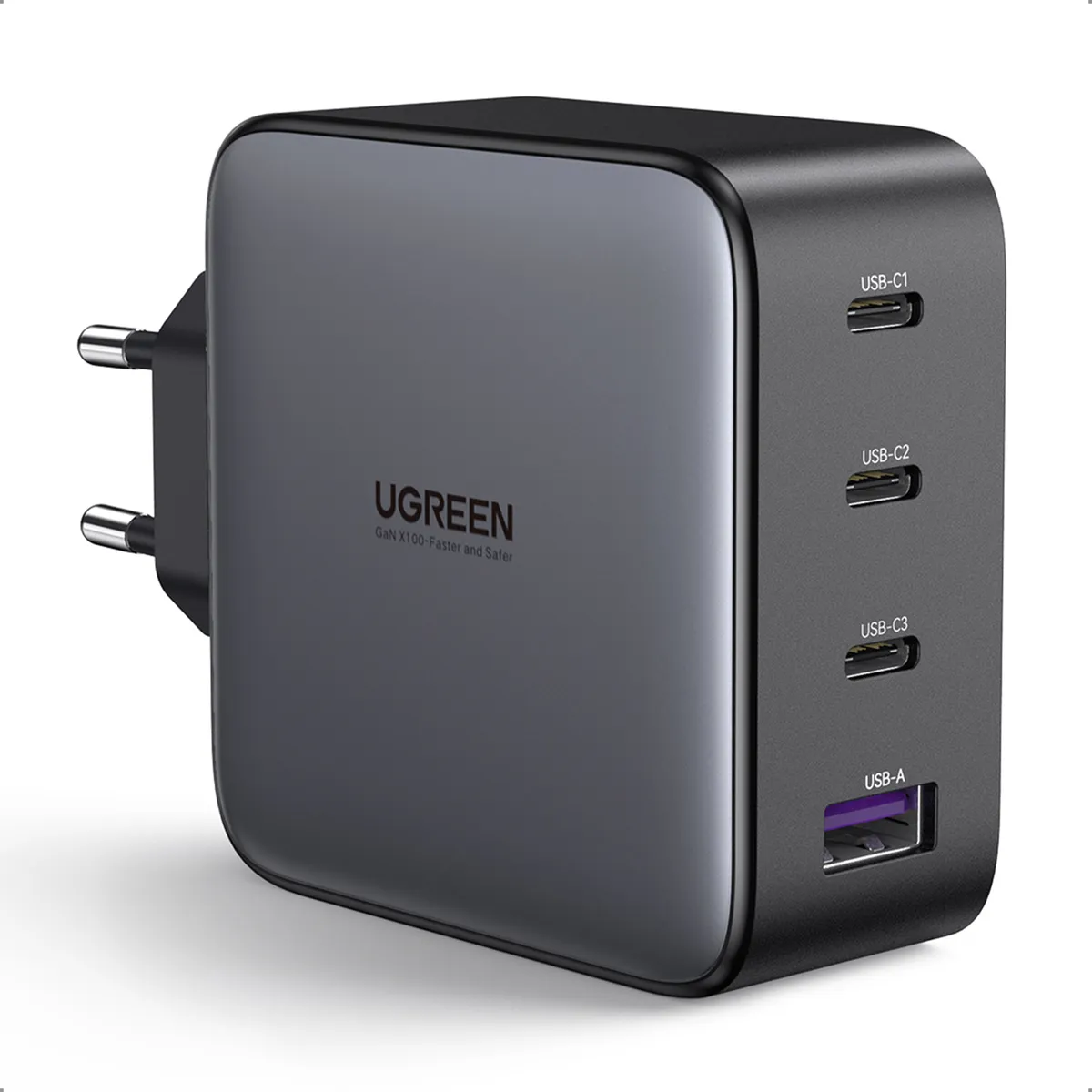 Сетевое зарядное устройство Ugreen CD226 USB A + 3 USB C 100W GaN Tech Fast Charger (40747)